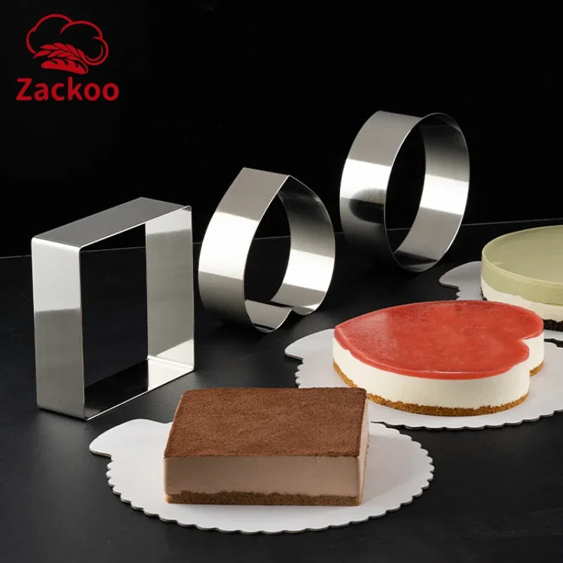 Zackoo-Stainless-Steel-Raised-8cm-Mousse-Ring-Cake-Mold-4-6-8-10-Inch ...