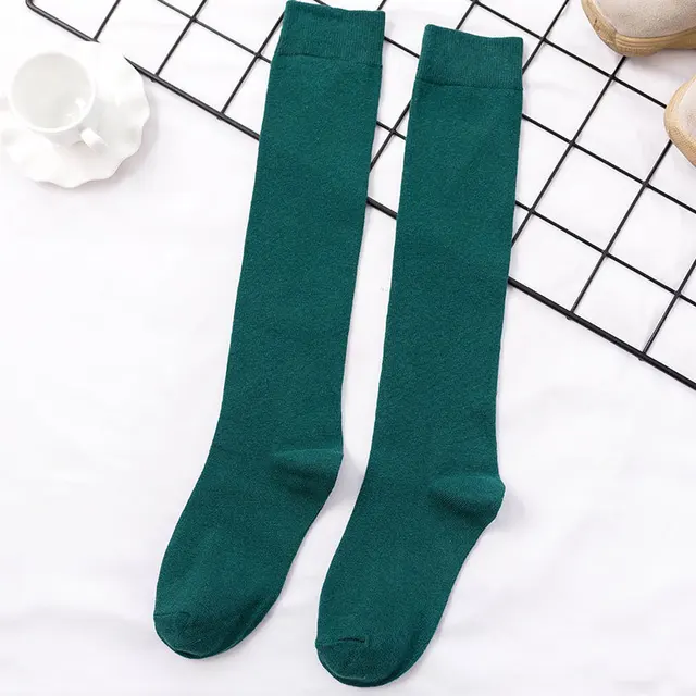 Harajuku Retro Women Cotton Autumn Winter Long Socks Casual Thick Warm ...