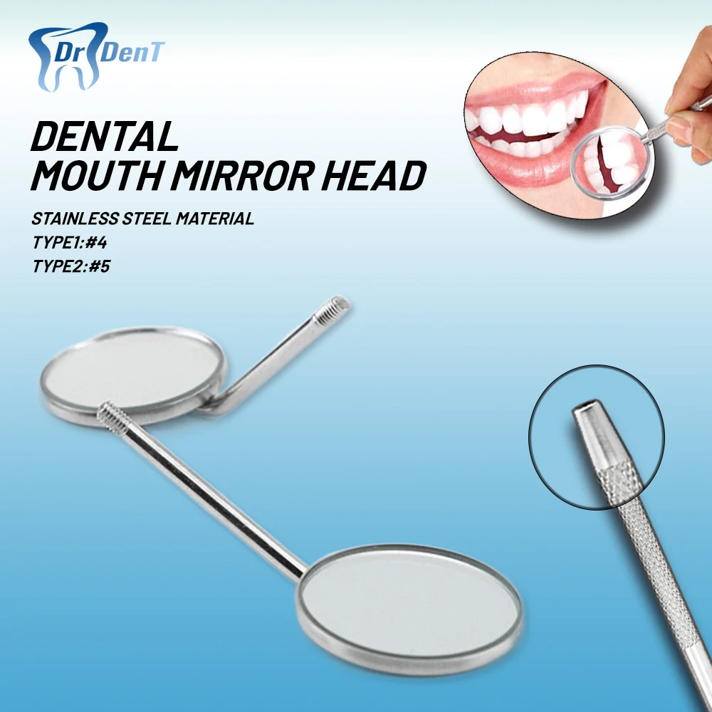 5-12Pcs-Dental-Mouth-Mirror-Head-Stainless-Steel-Detachable-Odontoscope ...
