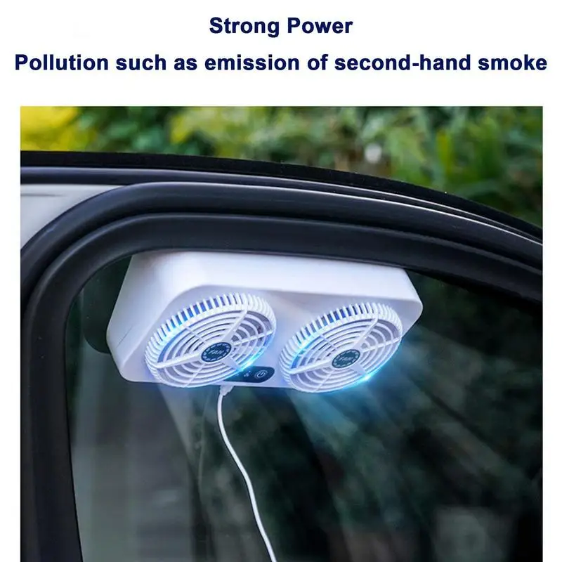 USB Car Exhaust Fan Solar Powered Car Ventilator Car Radiator Fan ...