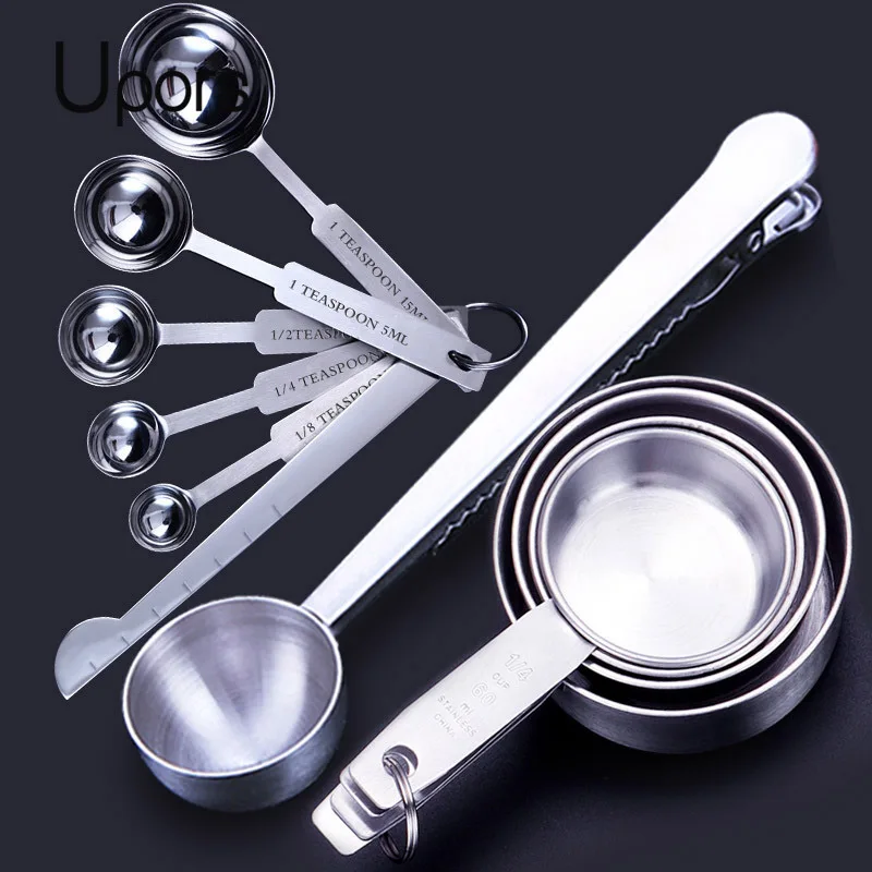 UPORS Measuring Cups Premium Stackable Kitchen Measuring Spoon Set ...