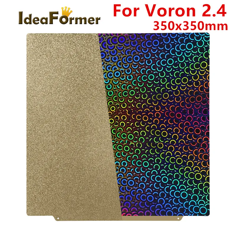 Voron 2 4 Build Plate Smooth Textured Pei Sheet 350x350 Pet Plate Voron ...