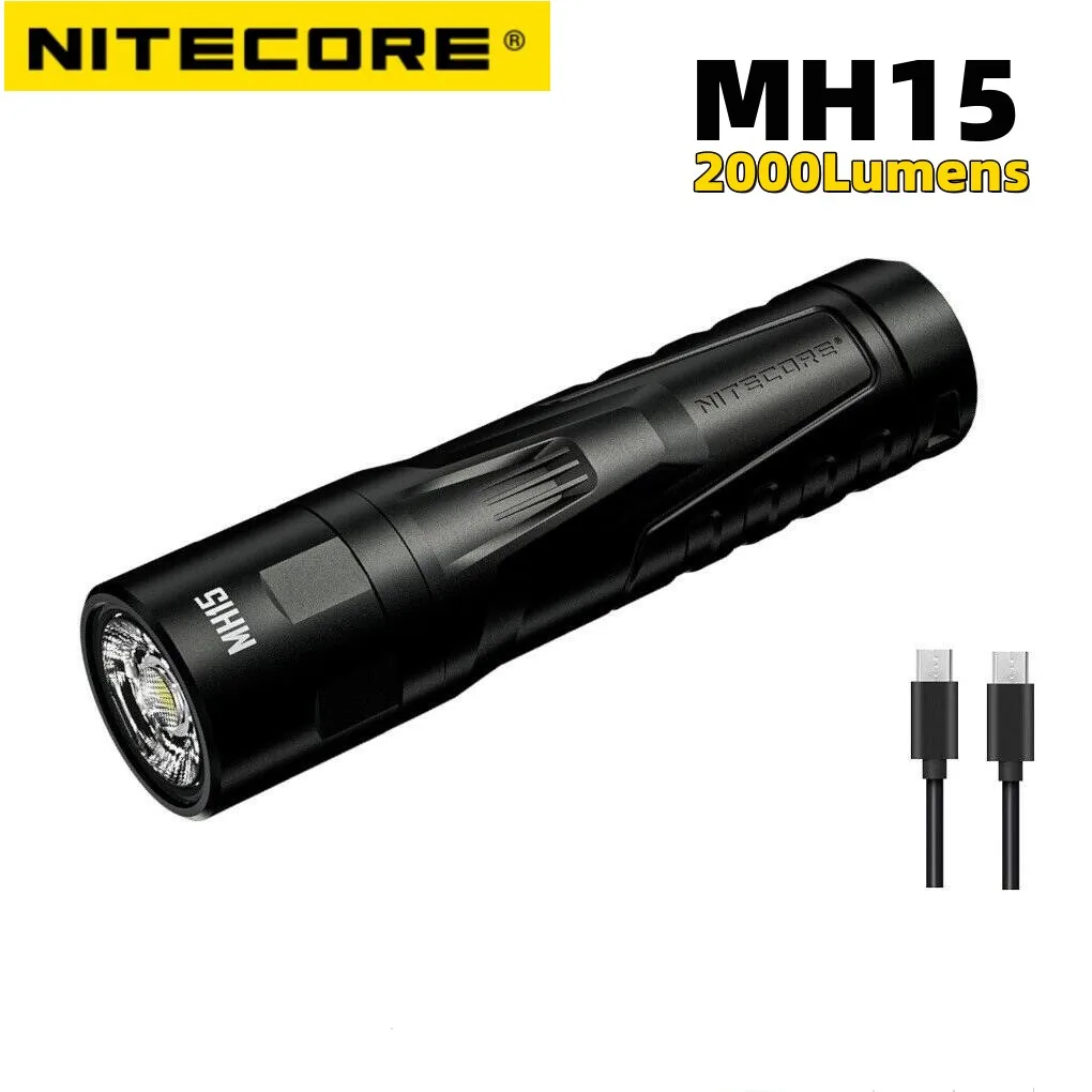 NITECORE-MH15-Rechargeable-LED-Flashlight-2000-Lumens-Beam-Throw-250M ...