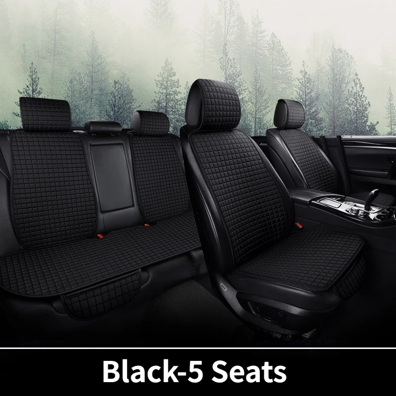 Linen-Car-Seat-Cover-for-All-Seasons-Soft-Breathable-Front-Premium ...