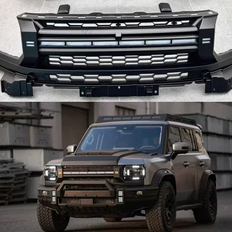 Car Front Bumper with Light Grille Fit for Jetour Traveler T2 2023-2025 ...