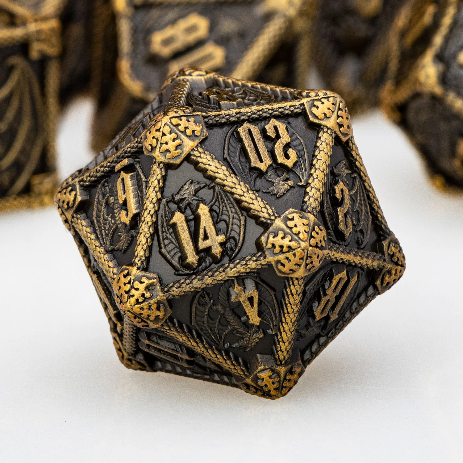 DND-Dice-Metal-Dragon-Dice-Set-Dungeon-and-Dragon-D-D-Polyhedral-Dice ...