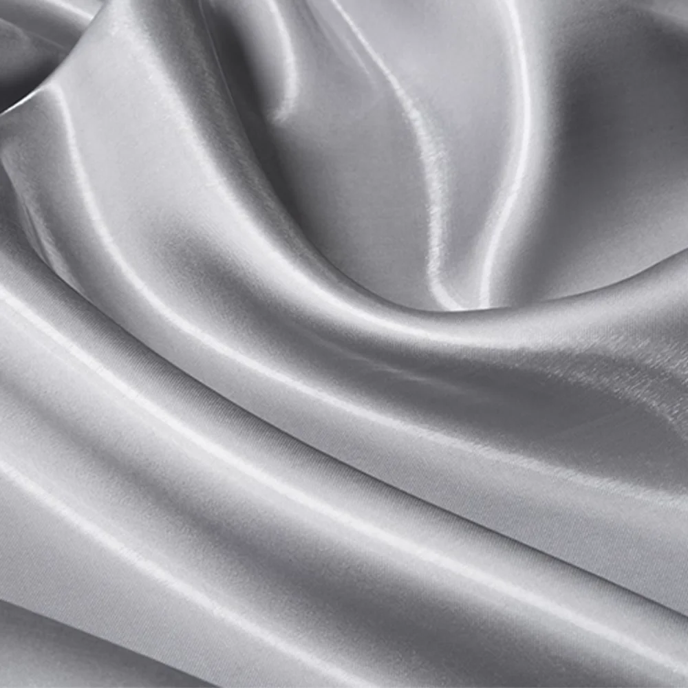 Silver Satin Fabric
