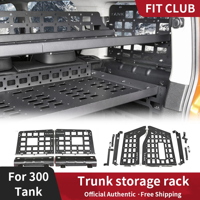 Single-Double-layered-Metal-trunk-expansion-storage-rack-For-WEY-Tank ...