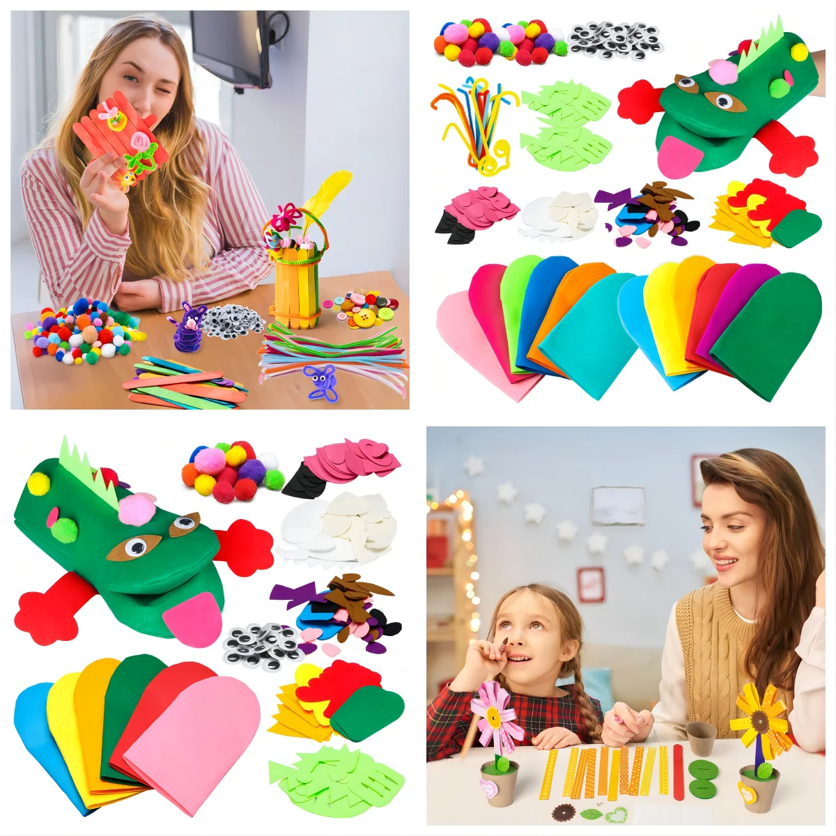 Kids-Favors-Making-Hand-Puppet-Craft-Kit-DIY-Sewing-Felt-Animal-Theme ...