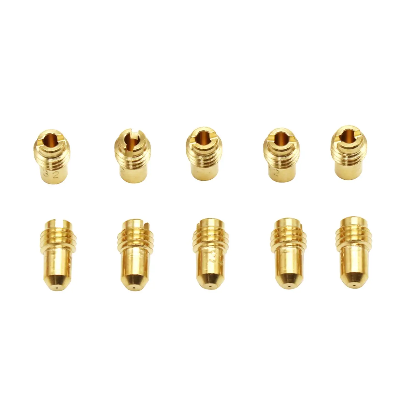 10 Pieces Slow Pilot Idle Jet High Strength Carburetor Main Jet for ...