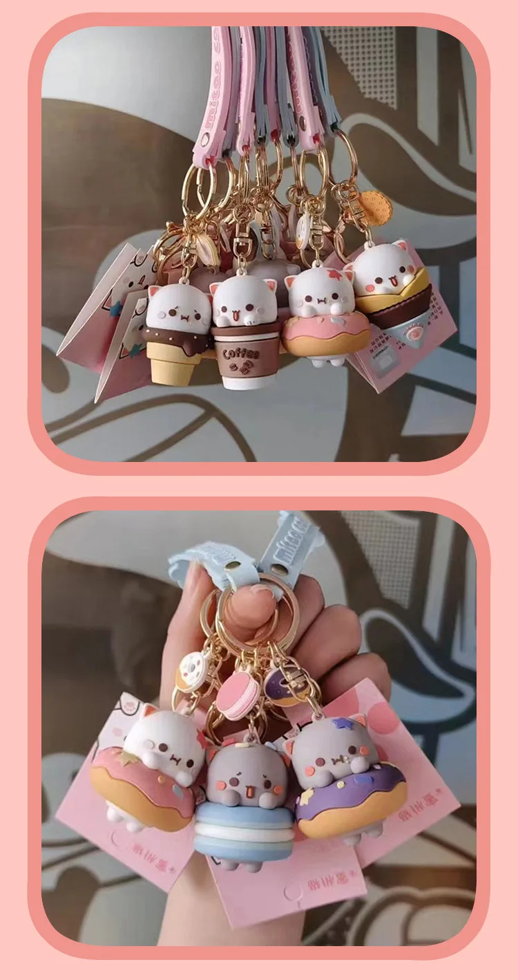 Bubu Dudu Bear Panda Keychain | Peach Goma Keychain - Get Bubu Dudu