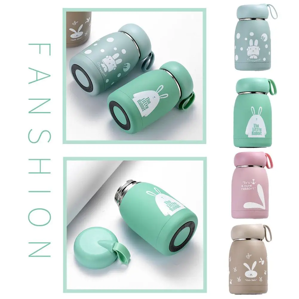 Mini-Cute-Insulated-Cup-Portable-Stainless-Steel-Bottle-Big-Belly ...