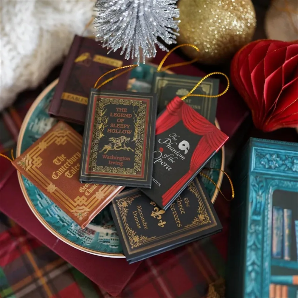 Mini Book Ornament Advent Calendar New Year With 24 Book Christmas ...