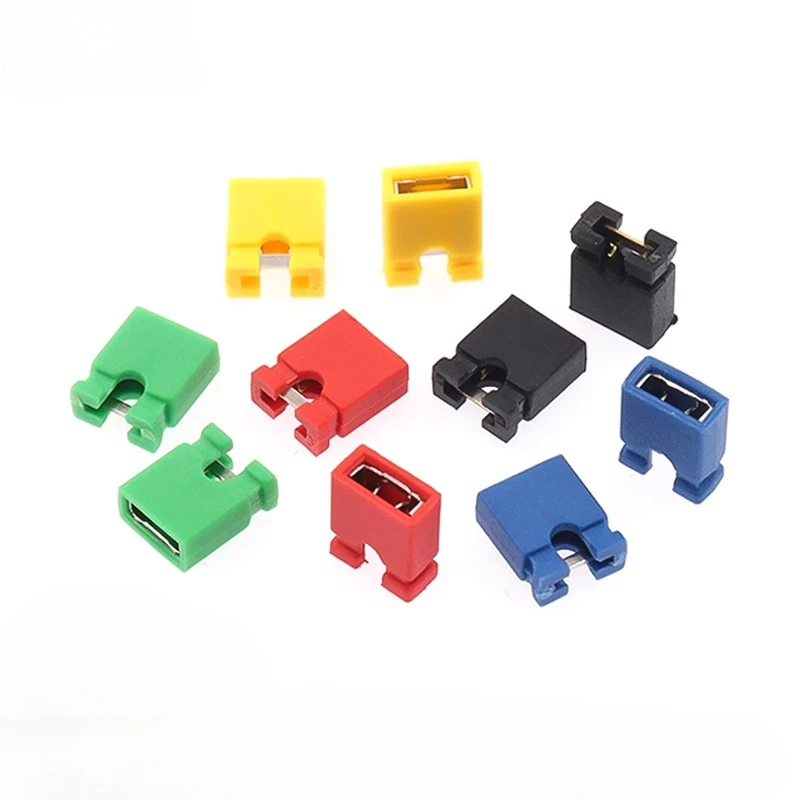 50Pcs-Colorful-Pin-Header-Standard-Computer-Jumper-Blocks-Connector-2 ...