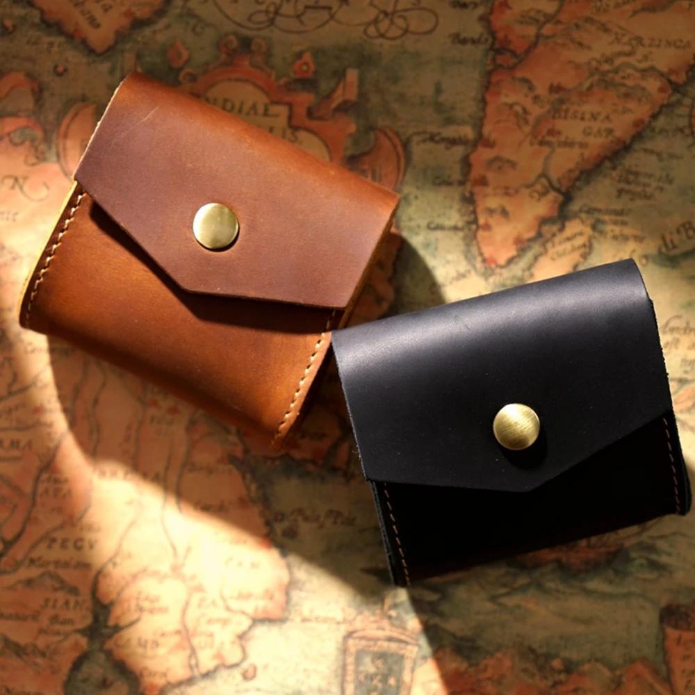 Monedero-peque-o-de-cuero-genuino-con-broche-monederos-de-cuero-de ...