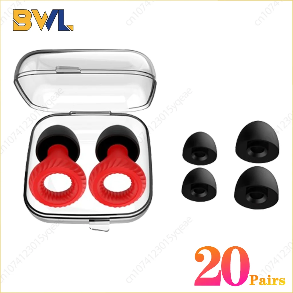 20Pairs-Soundproof-Silicone-Sleep-Anti-sound-Earplugs-Sleep-Sleep ...