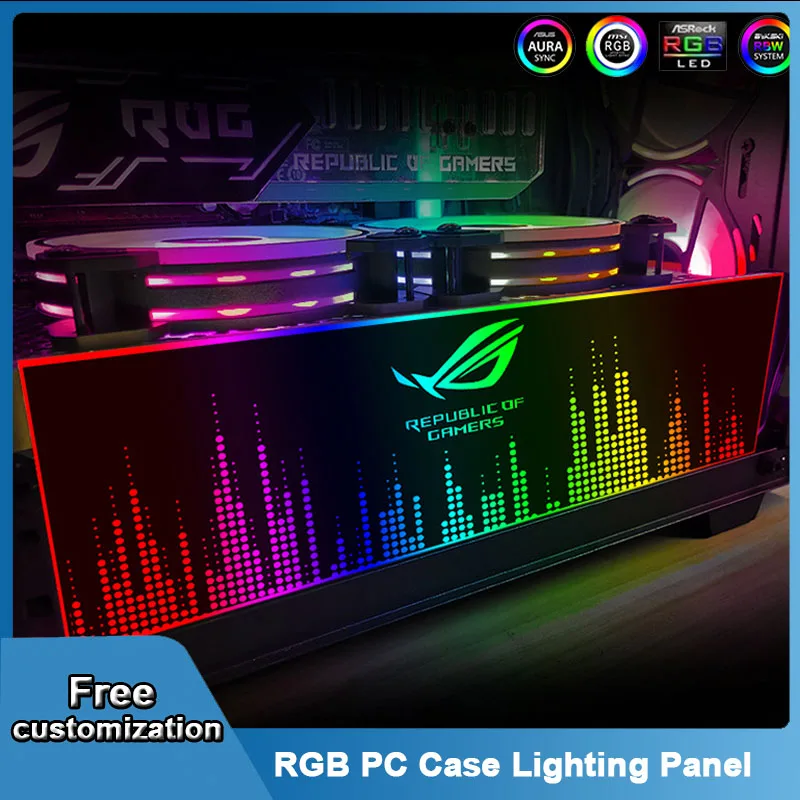 Customized Computer Case Lighting Panel ARGB DIY GPU Side Backplate ...