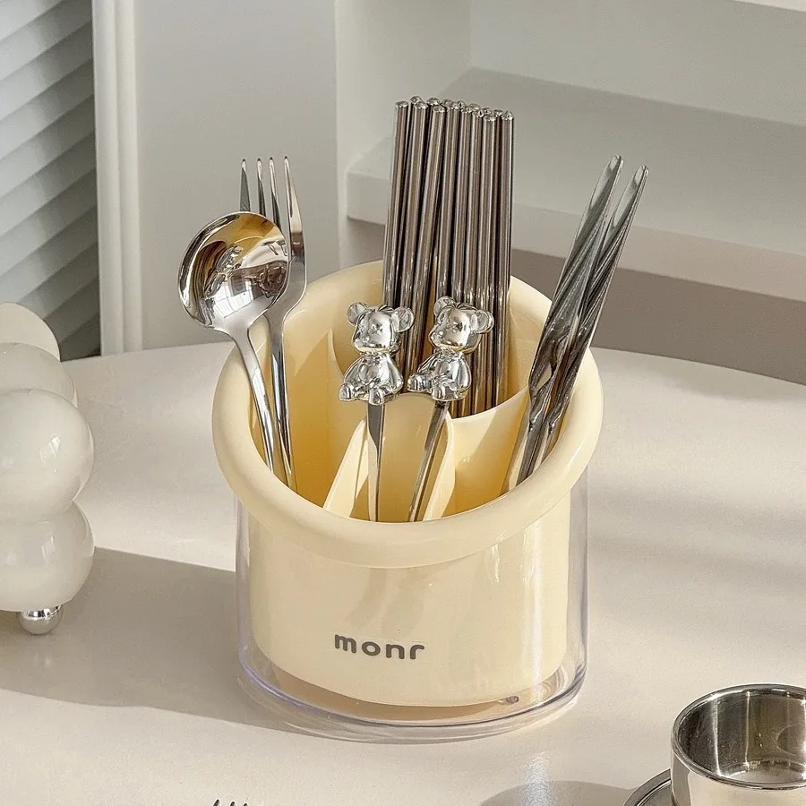 Double-Layered-Storage-Bucket-Kitchen-Utensils-Divided-Drainage-Storage ...