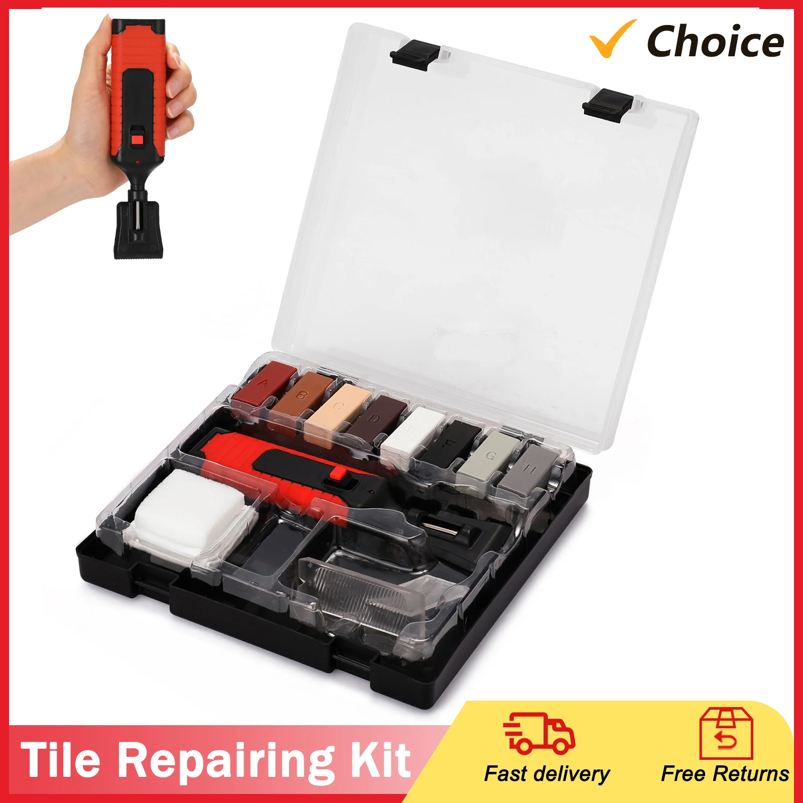 Ceramic Tile Repairing Tool Set Multifunction Household Home Tools ...