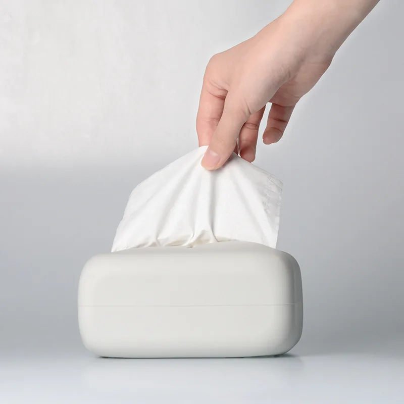 Silicone Tissue Box Kitchen Bathroom Home Office Storage Boxes Desktop ...