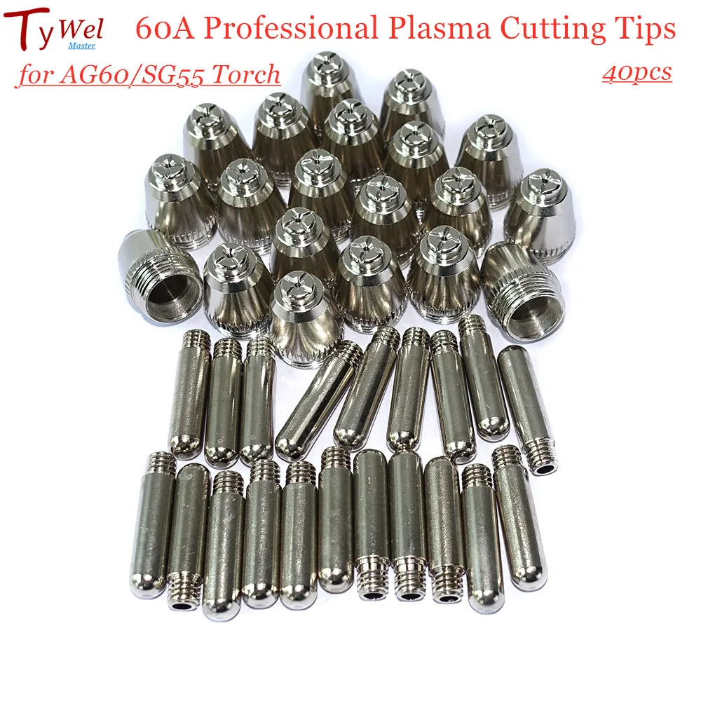 40pcs-Professional-AG60-Plasma-Cutting-Torch-Tips-SG55-P60-Plasma ...