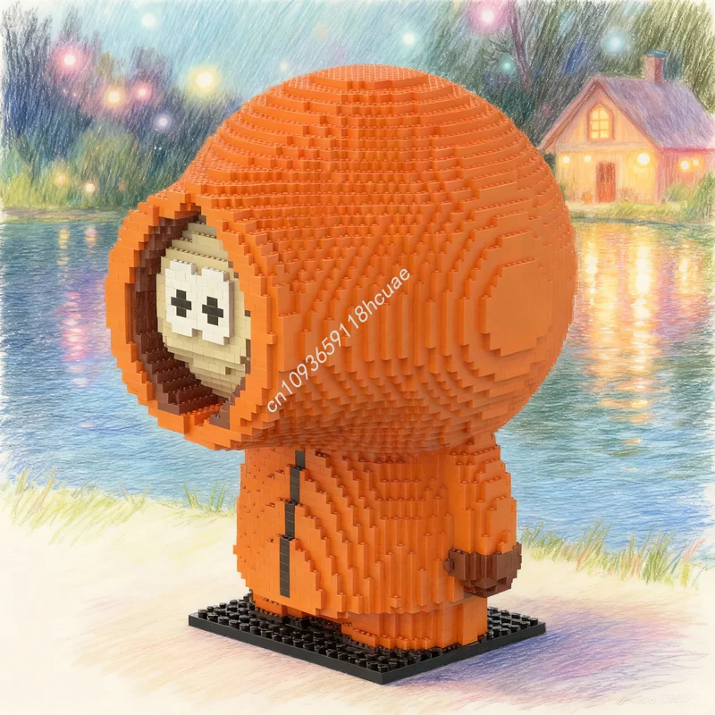 6558pcs MOC Sculptures Kenny McCormick South Park Model Building Blocks ...