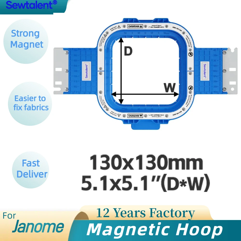 Janome & Elna Magnetic Hoops for Janome MB4 / 4S/ MB7 / 7S Embroidery ...