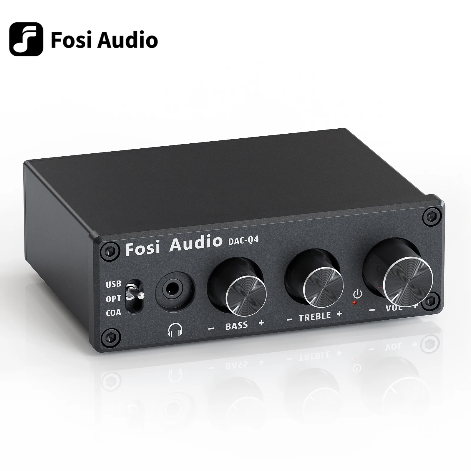 Fosi Audio Q4 Mini Stereo USB Gaming DAC und Kopfhörer Verstärker Audio ...