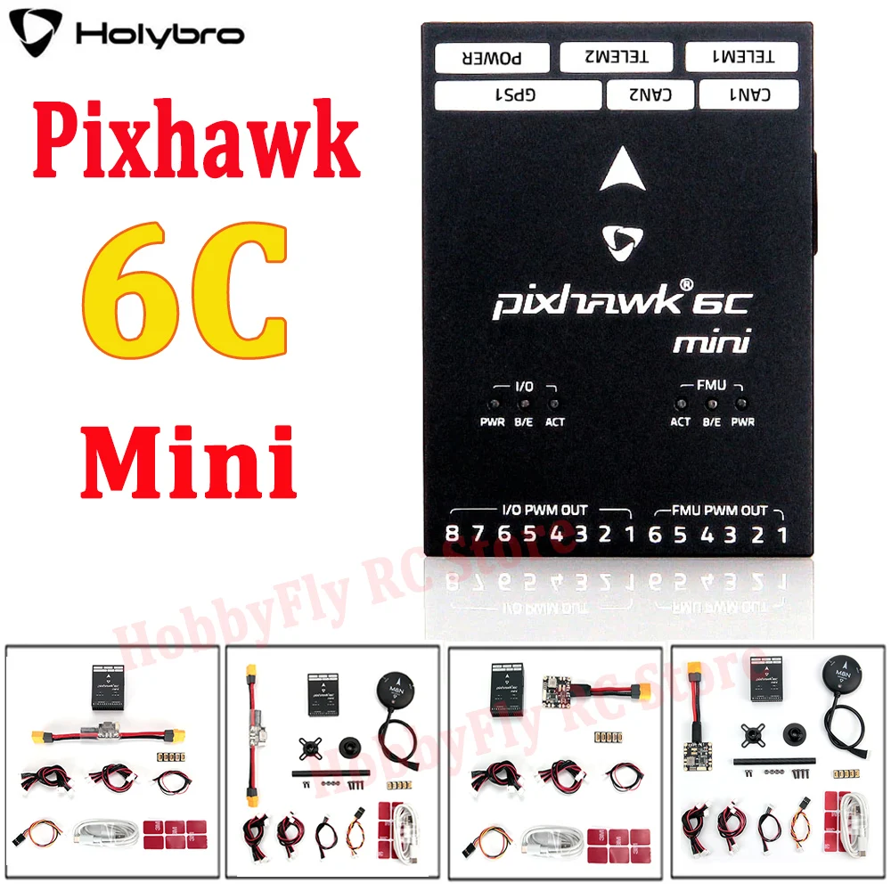 HolyBro Pixhawk 6C Mini H743 Flight Controller with PM02 V3 12S / PM06 ...