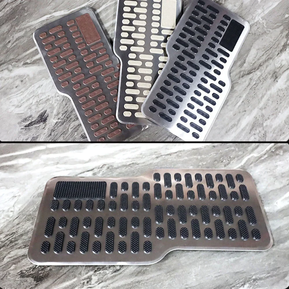 Car-Foot-Rest-Pedal-Board-Floor-Carpet-Mat-Anti-slip-Stainless-Steel ...