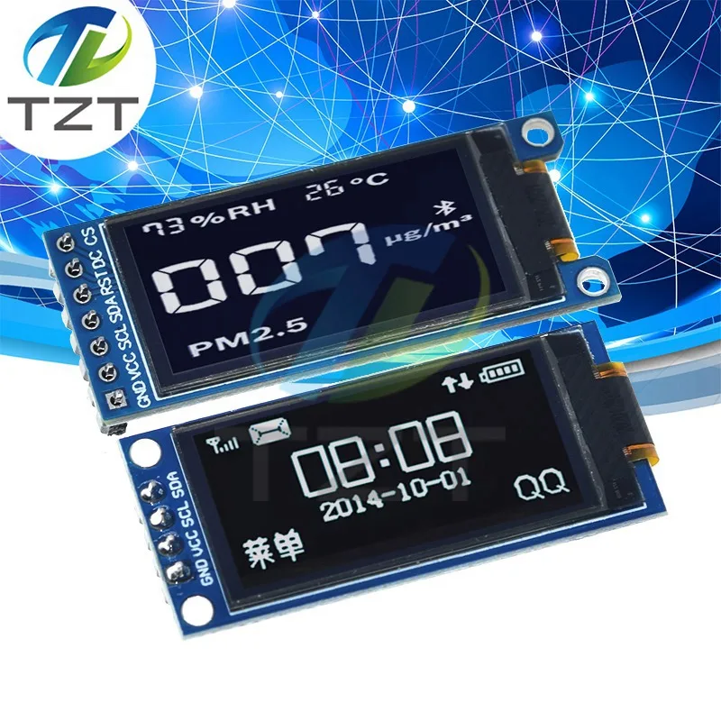 1.3 Inch Oled Display 64×128 Lcd Module Sh1107 Lcd 1.3 "oled Vertical Screen Module For Arduino ...