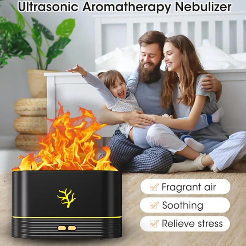 200ml-Simulated-Flame-Night-Light-Aroma-Diffusers-Auto-Shut-Off-Light ...