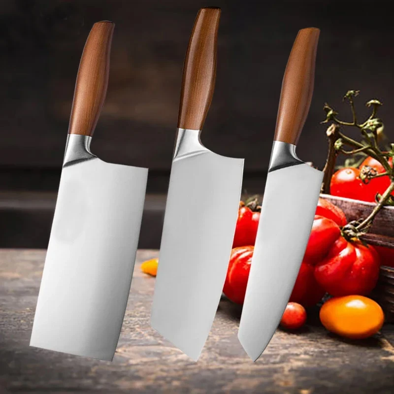 Professional-Kitchen-Knives-Chef-Knives-Cutter-Meat-Cleaver-Boning ...