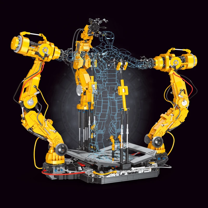 2023 New MOC Technical Creativity Robot Armored Platform Building ...