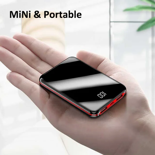Mini Fast Charging Power Bank Portable 30000mAh Charger HD Digital ...
