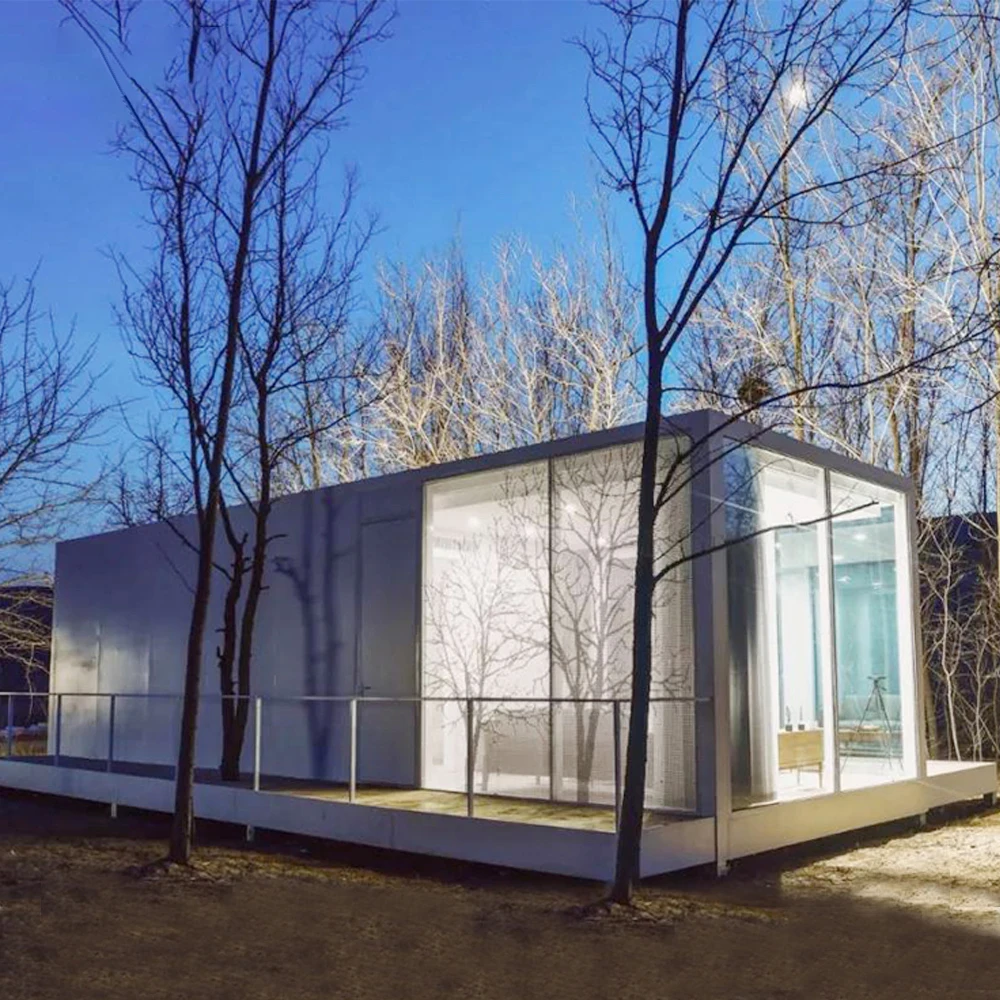 Modern-Luxury-Solar-Energy-Glass-Wall-Tiny-House-Wooden-Container ...