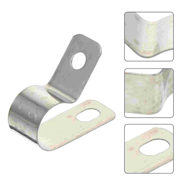 Cable Clamp Clips Wire Clamps Steel Clip Stainless Metal Holderpipe ...