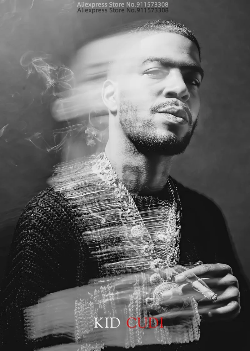 Kid Cudi Black And White Face