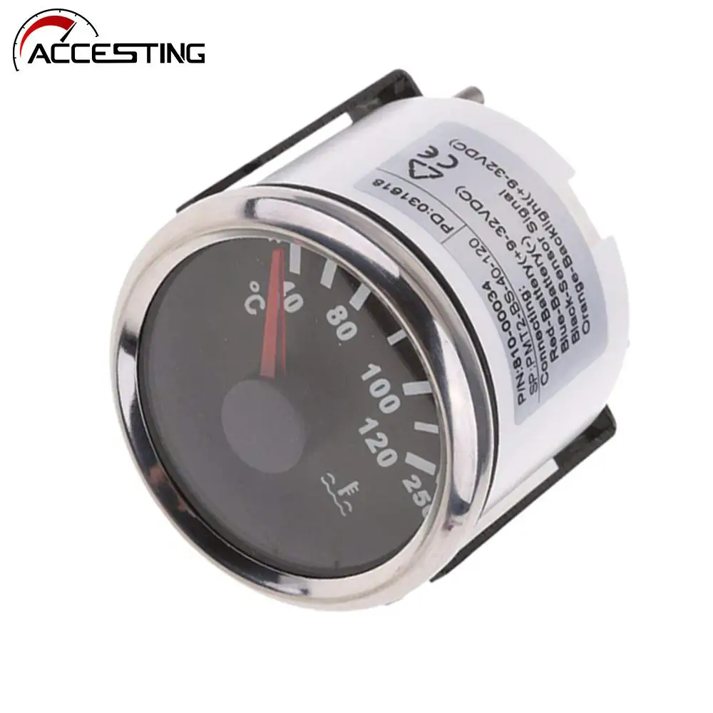40~120 Celsius Water Temperature Indicator Boat Car Motorcycle ...