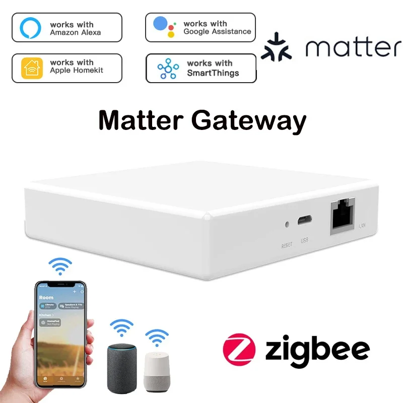 Matter-ZigBee-Gateway-Hub-Smart-Home-Bridge-Siri-Homekit-Smart-Things ...