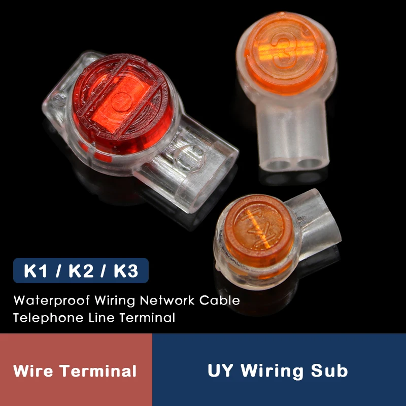 30-50-100pcs-UY-Scotchlock-Connector-Lock-Joint-K1-K2-K3-Waterproof ...