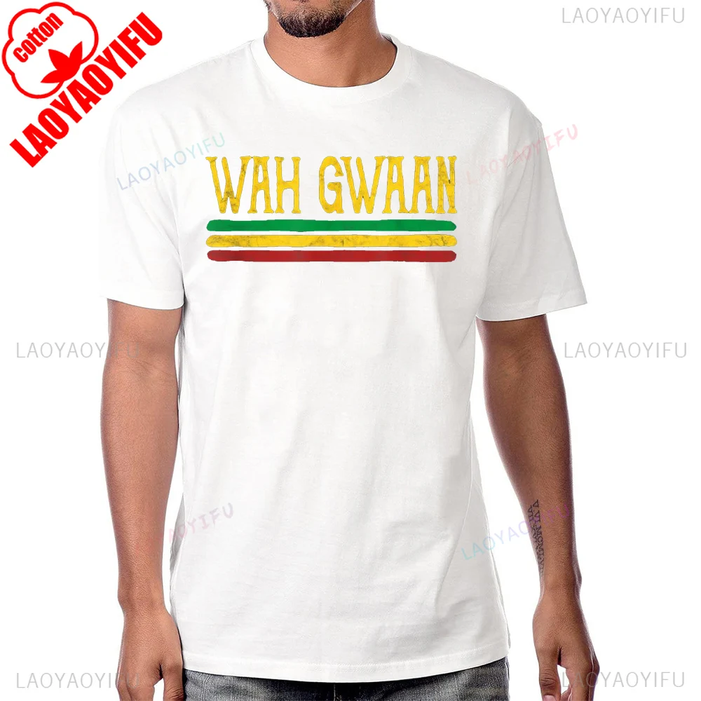 Wah Gwaan Funny Jamaica Jamaican Colors Rasta Reggae Music Classics T ...