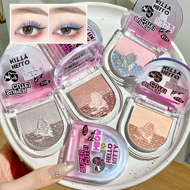 Tricolor-Glitter-Eyeshadow-Pearlescent-Highlighter-Powder-Makeup ...