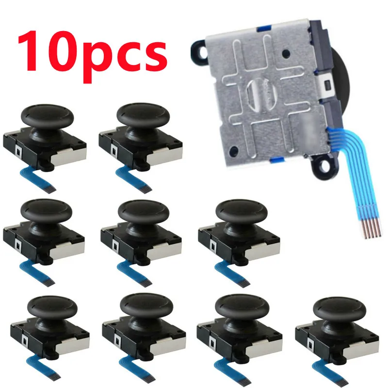 10pcs/set Replacement Analog Joystick ThumbStick Button Module For Nintendo Switch Joy-on ...