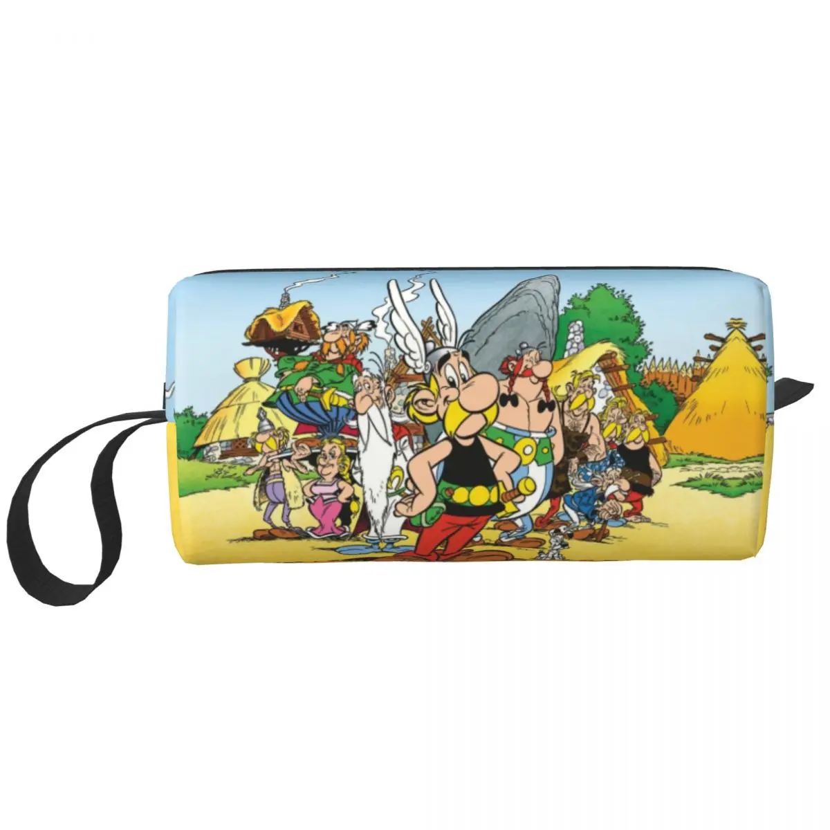 Custom Anime Asterix And Obelix Travel Cosmetic Bag for Women Cartoon ...