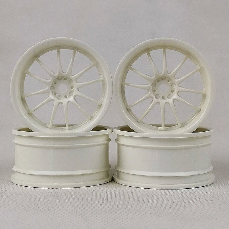 Ruedas de plástico para coche de control remoto, 4 piezas, 3mm, escala ...