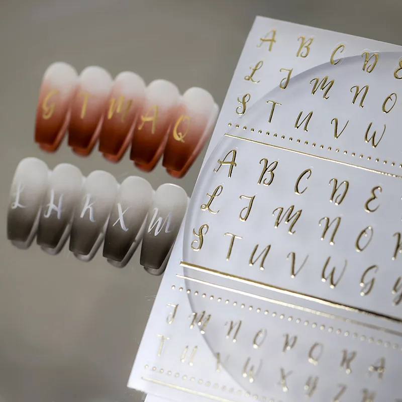 5D-Realistic-Alphabet-Gold-Silver-26-Letters-Adhesive-Nail-Art-Stickers ...
