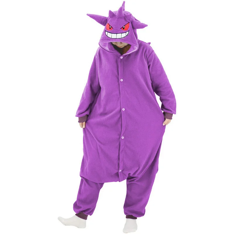Gengar Pokemon Onesie Kigurumi For Adults - KawaiiMerch.com