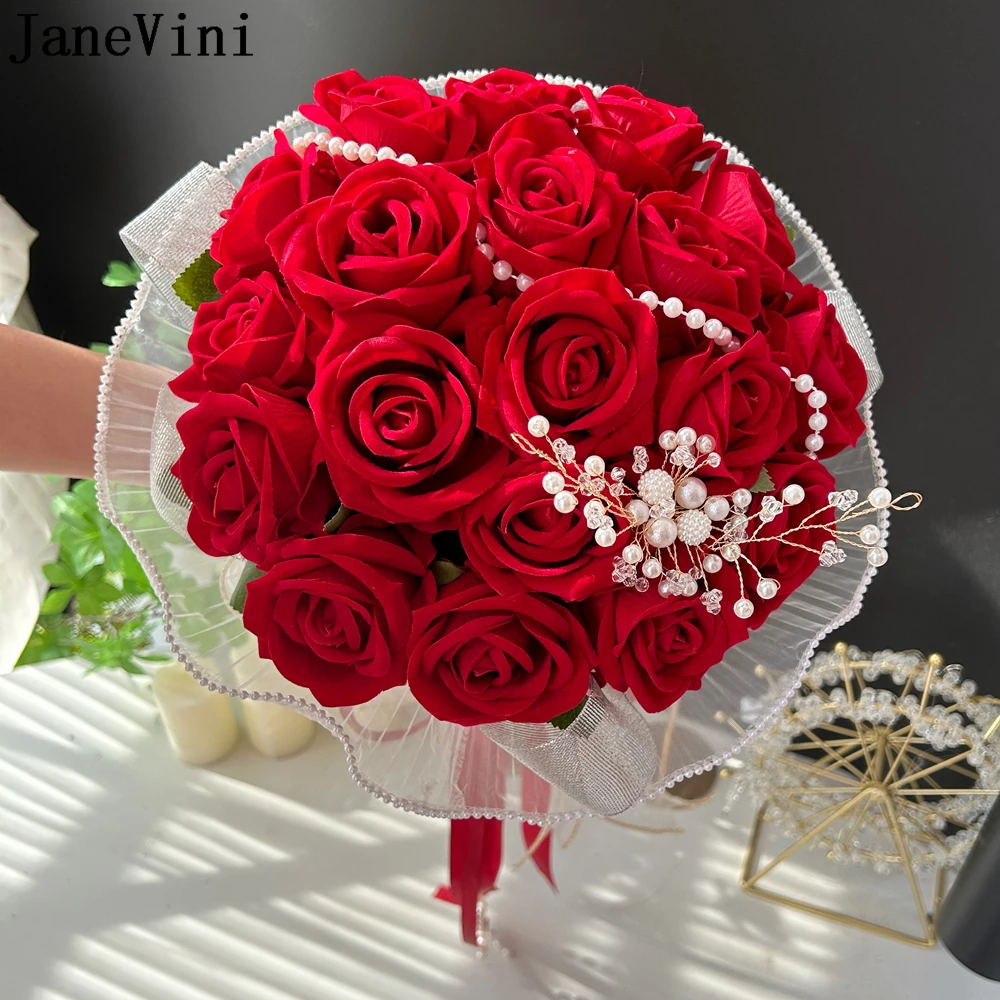 Red Roses Bridesmaid Bouquet