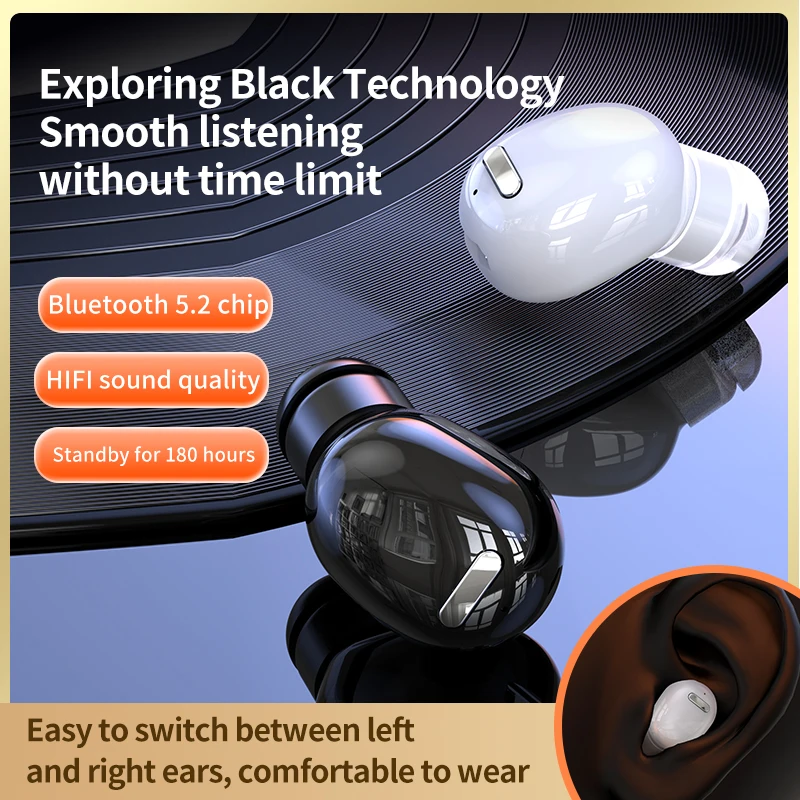 Mini X9 wireless in-ear earphones Bluetooth headset V5.2 sports single ...
